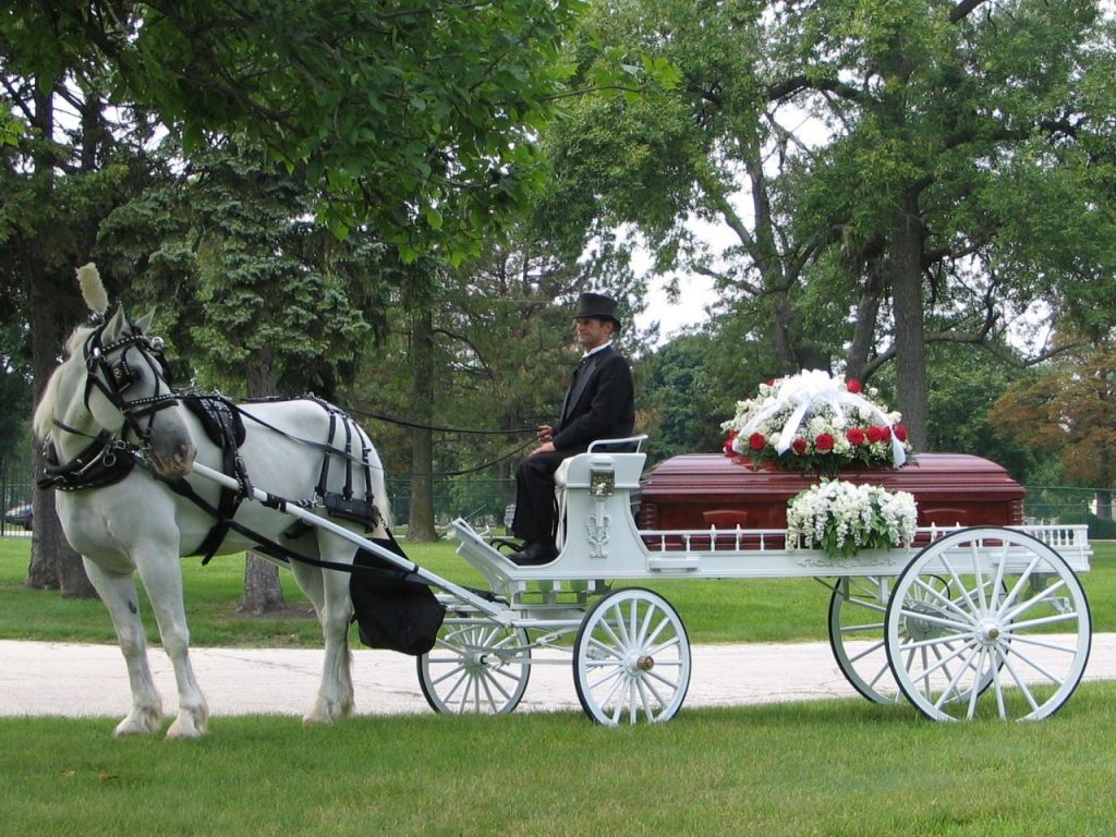 Funerals ~ Horse Drawn Hearses – Jim & Becky's Horse and Carriage ...